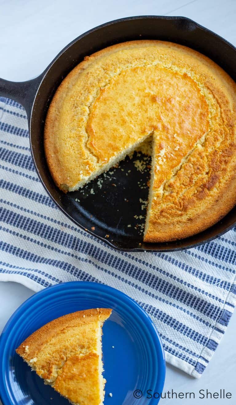 Cast Iron Cornbread • Southern Shelle