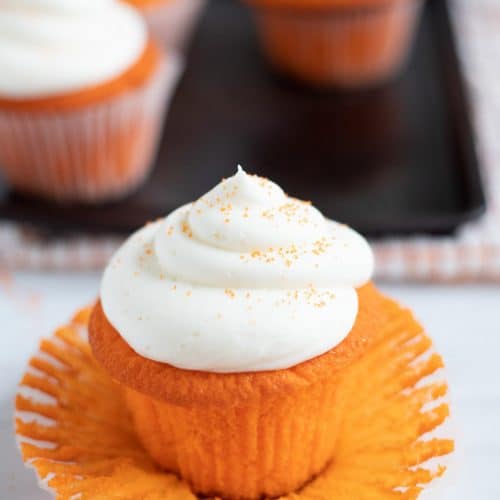 Orange Velvet Cupcakes • Southern Shelle