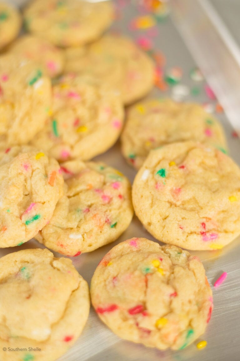 Cake Batter Cookies • Southern Shelle