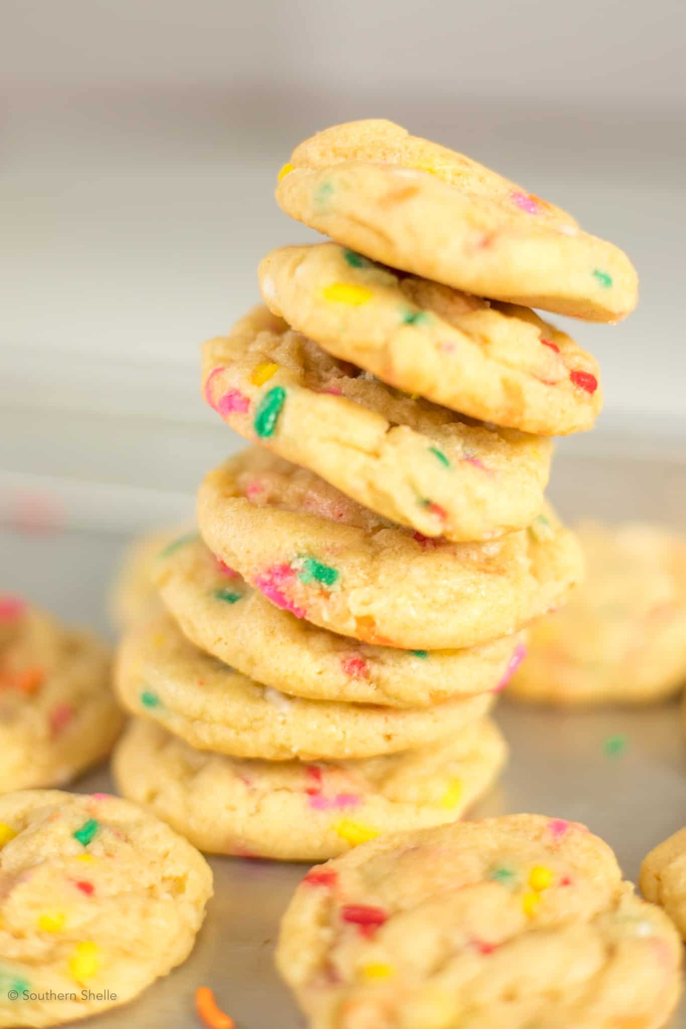 Cake Batter Cookies • Southern Shelle