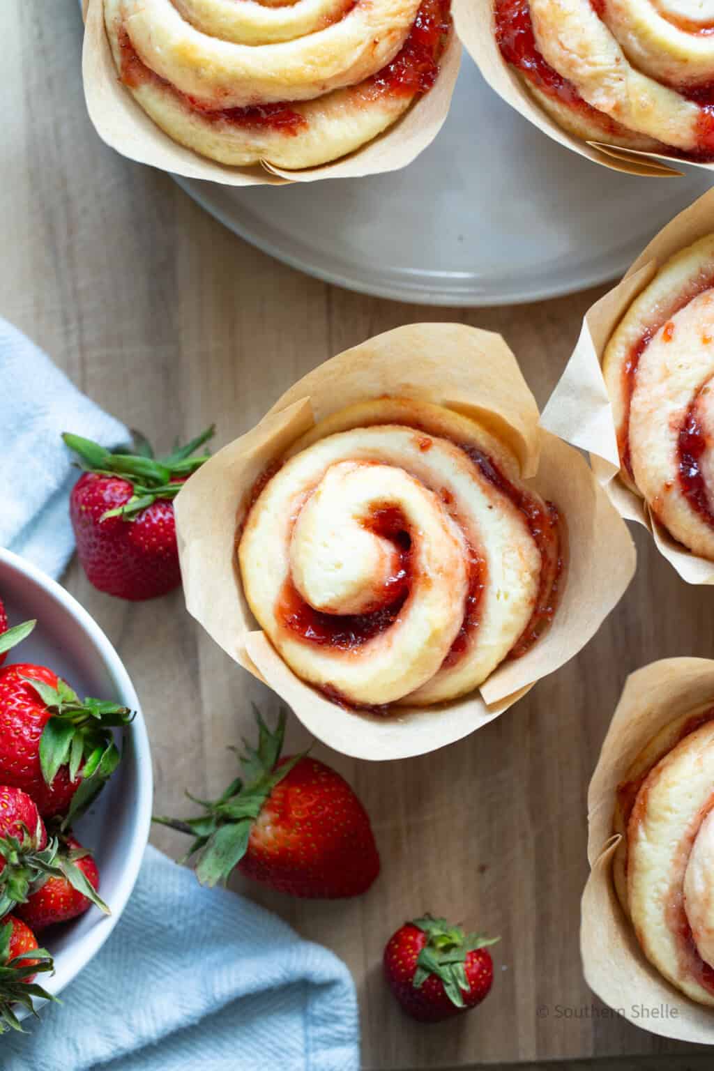 Strawberry Jam Rolls • Southern Shelle