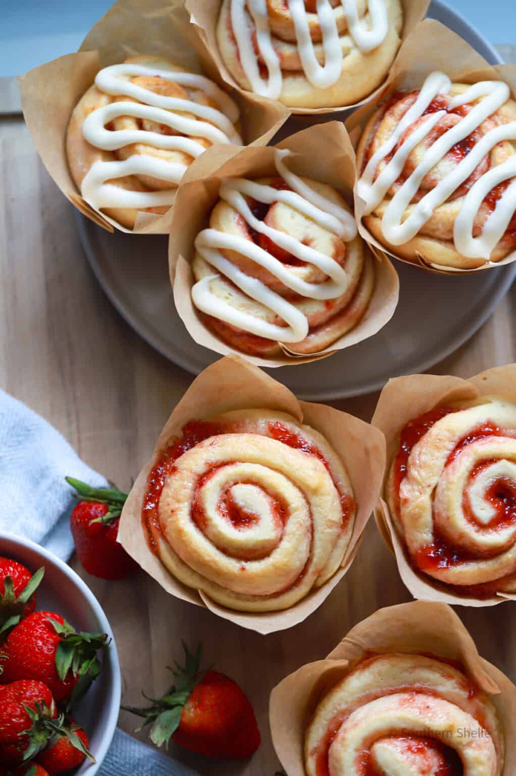 Strawberry Jam Rolls • Southern Shelle
